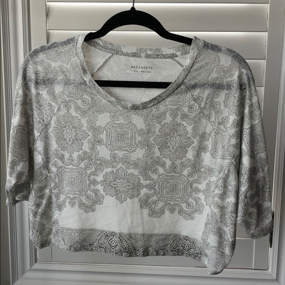 All Saints | Tops | Allsaints Cropped Tshirt | Poshmark
